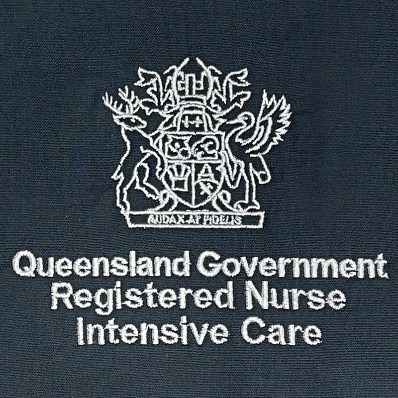Embroidery Stock Logos - Queensland Government Registered Nurse Intens