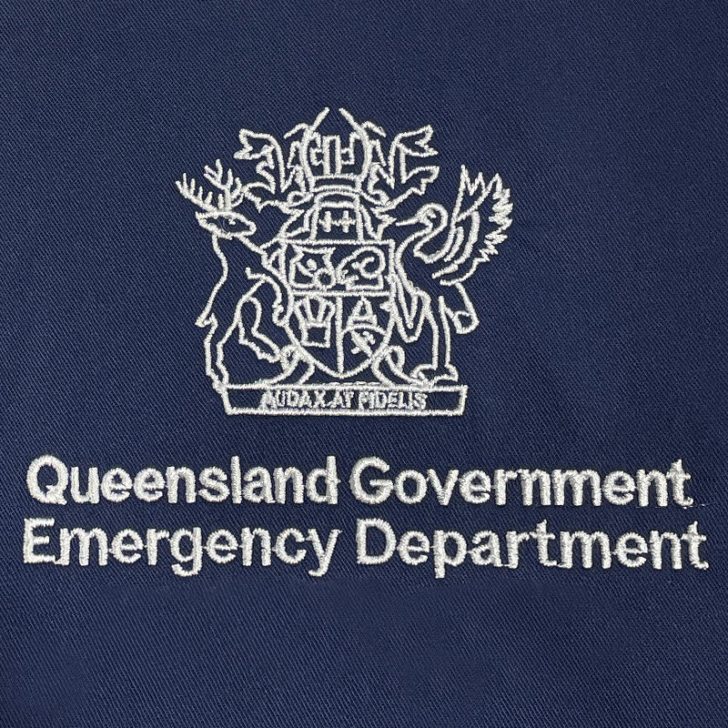 Embroidery Stock Logos - Queensland Government Emergency Department ...
