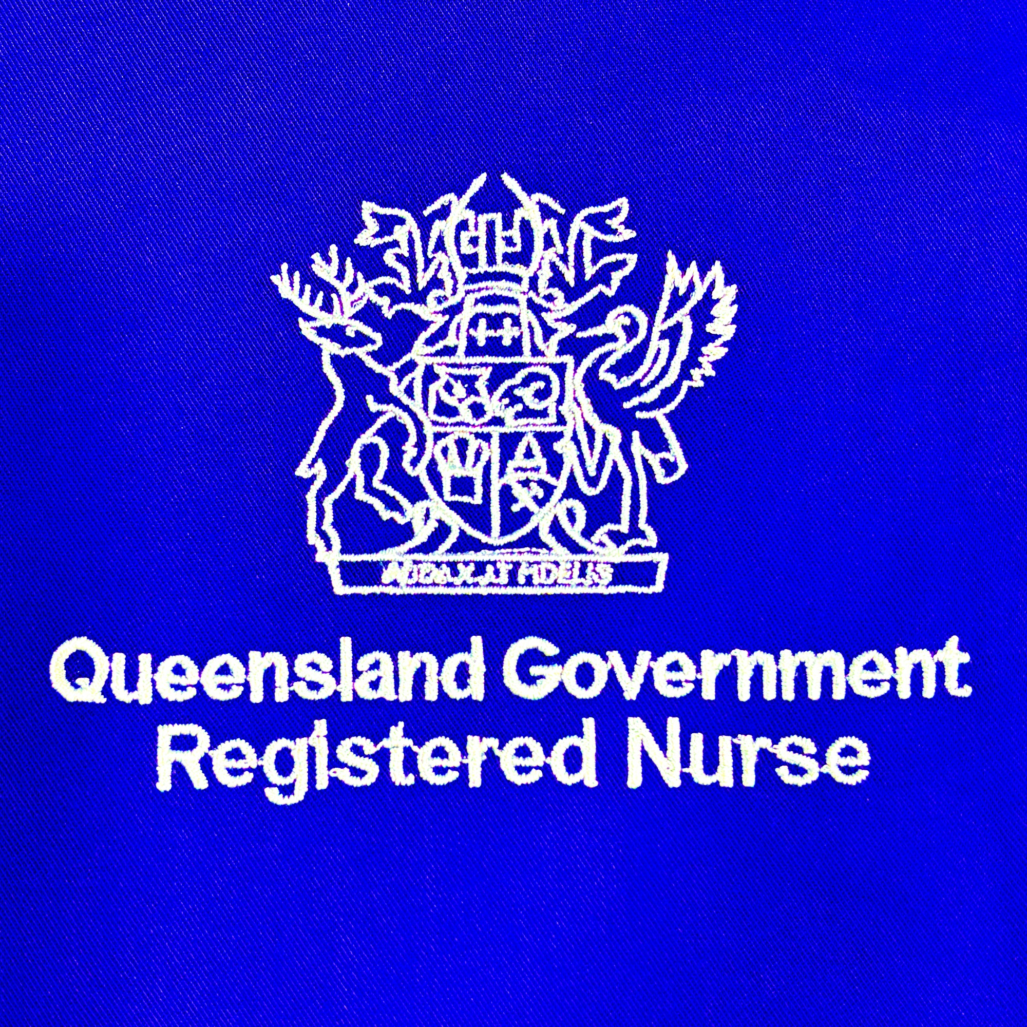 Embroidery Stock Logos - Queensland Government Registered Nurse – Smilewear